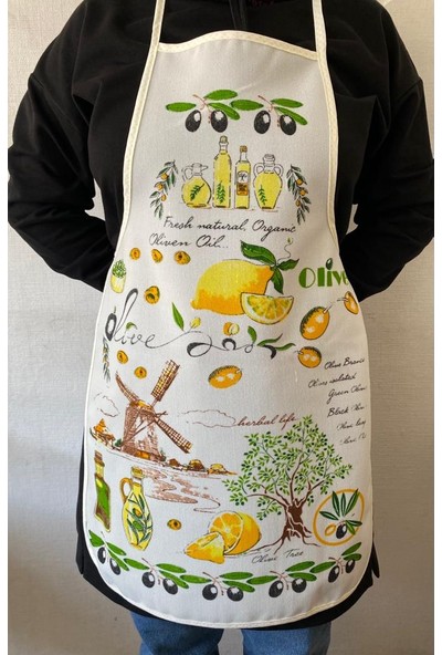 Öz-Pak Mutfak Önlüğü Alez Dijital Baskılı Önlük