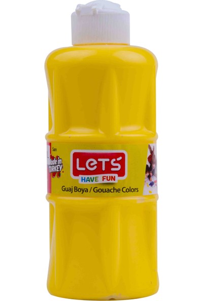 Let's Lets Guaj Boya 250 ml Sarı / L-5802 Let's Lets Guaj Boya 250 ml Sarı / L-5802