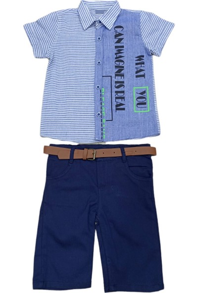 Erkek Çocuk Gömlek Şort Takımı