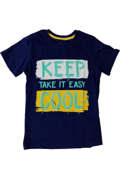 Erkek Çocuk Keep Cool Desenli Tişört