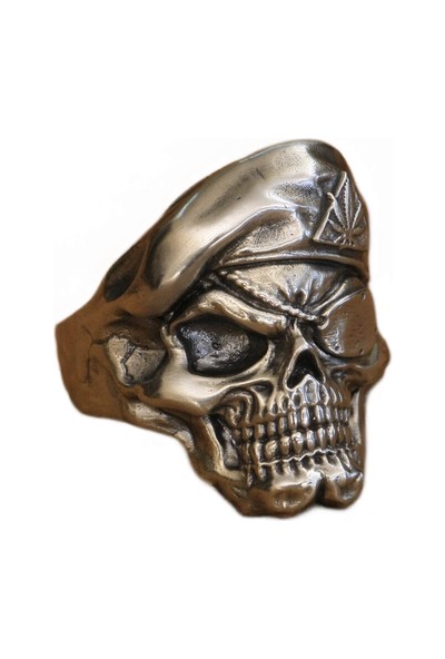 Cupronickel Korsan Kafatası Yüzük Mens Biker Kaya Punk Takı Abd | Yüzükler