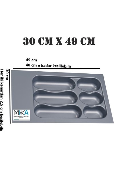 Kaşıklık Desenli Gri 30*49 Gri