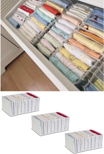 Serstil 3 Adet - Large 8 Gözlü Çekmece Içi Düzenleyici Organizer 27 x 35 x 17 Serstil 3 Adet - Large 8 Gözlü Çekmece Içi Düzenleyici Organizer 27 x 35 x 17