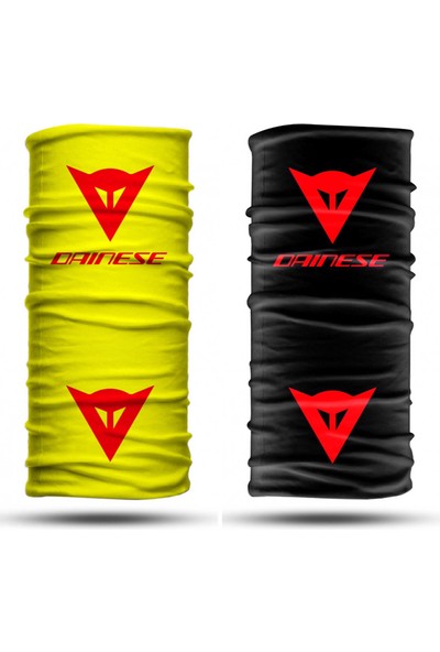 Dair Aksesuar 2'li Set Dainese Desenli Motosiklet Buff Boyunluk Bandana Dair Aksesuar 2'li Set Dainese Desenli Motosiklet Buff Boyunluk Bandana