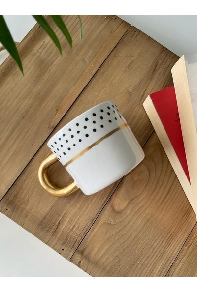 Enceramic El Yapımı Seramik Kupa Bardak Kahve Kupası 150 ml