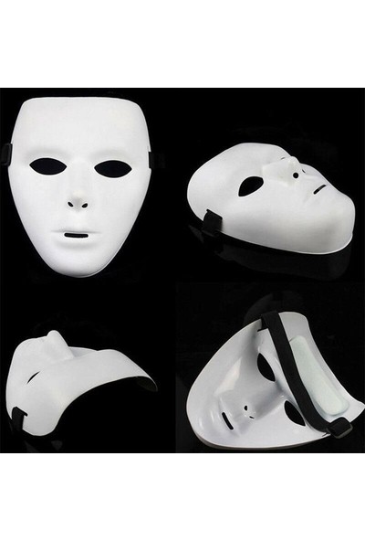 Daha Yok Mu Beyaz Renk Hip Hop Anonim Jabbawockeez Maskesi 18X15 cm Daha Yok Mu Beyaz Renk Hip Hop Anonim Jabbawockeez Maskesi 18X15 cm