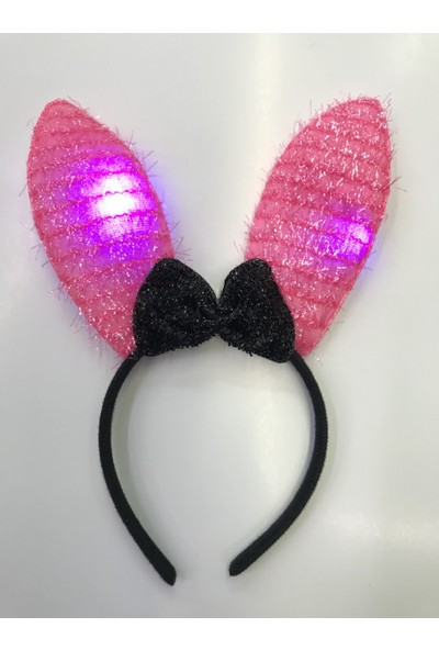 Daha Yok Mu Işıklı Tavşan Tacı Pembe Renk 1 Adet Daha Yok Mu Işıklı Tavşan Tacı Pembe Renk 1 Adet