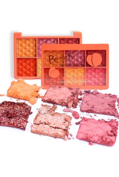 Iman Of Noble 6'lı Peach Serisi Sedefli-Mat Far Paleti 966-6B Iman Of Noble 6'lı Peach Serisi Sedefli-Mat Far Paleti 966-6B