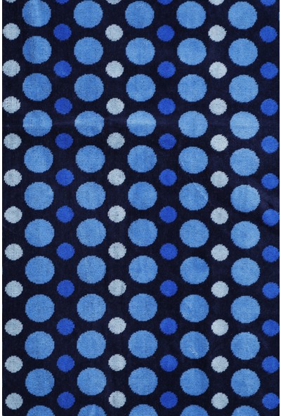 Özdilek Cannes Bubble Blue Kadife Plaj Havlusu 86X162