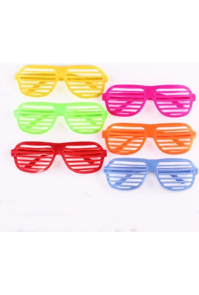 Daha Yok Mu Büyük Panjur Parti Gözlüğü Karışık 12 Adet