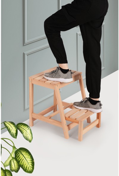 Bonelegant Katlanır Ayaklı Ahşap Basamak