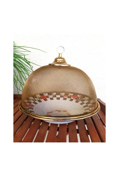 Ebruliemaye Çelik Fanuslu Emaye Meyvelik &salata Tabağı Ebruliemaye Çelik Fanuslu Emaye Meyvelik &salata Tabağı