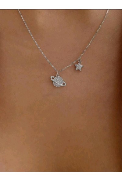 Modatac Gezegen Yıldız Kolye