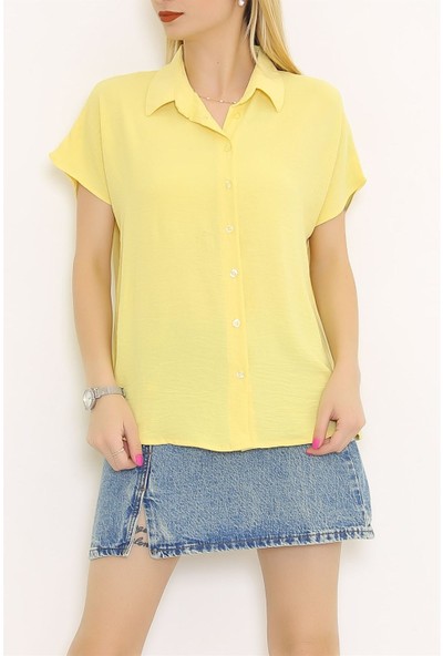 By Mino Yarasa Kol Gömlek Sarı - 1546.1095. By Mino Yarasa Kol Gömlek Sarı - 1546.1095.