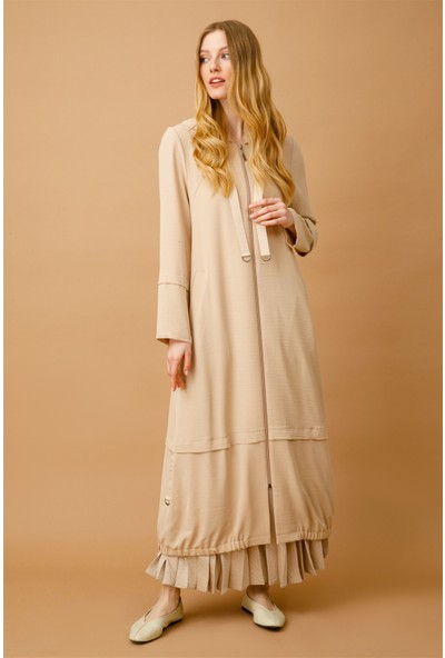 Micca Grogren Garni Detaylı Tam Boy Zor Kırışan Nefes Alan Kumaştan Spor Kap-Taş