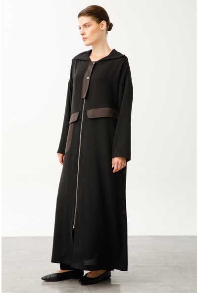 Micca Tona Ton Garnili Spor Uzun Kap-Siyah Micca Tona Ton Garnili Spor Uzun Kap-Siyah