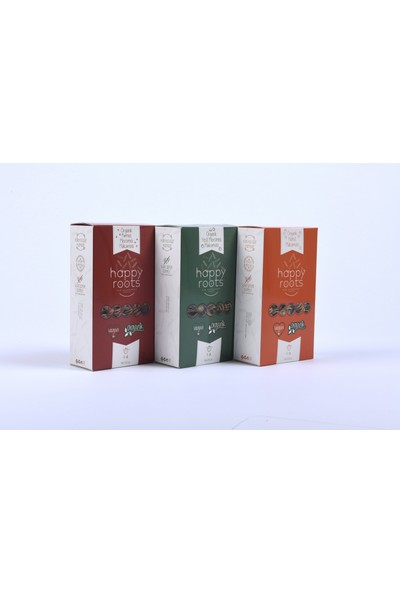 Happy Roots Organik Bakliyat Makarnası Paketi 3 x 200 gr Happy Roots Organik Bakliyat Makarnası Paketi 3 x 200 gr