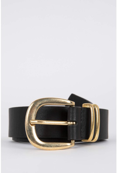 DeFacto Kadın Dikdörtgen Toka Suni Deri X0616AZNS DeFacto Kadın Dikdörtgen Toka Suni Deri X0616AZNS