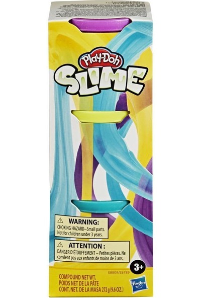 Play-Doh Slime 3'lü Hamur - Sarı, Metalik Mor ve Metalik Açık Mav Play-Doh Slime 3'lü Hamur - Sarı, Metalik Mor ve Metalik Açık Mav