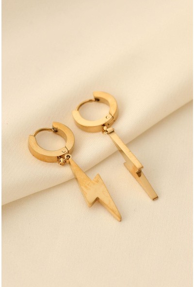 Çelik Şimşek Küpe