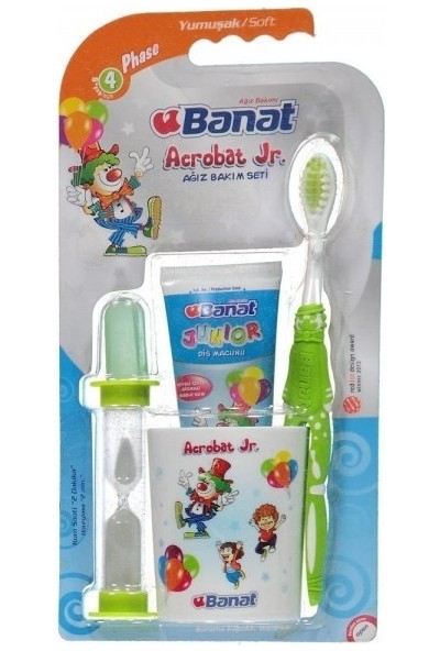 Banat Junior Bardaklı Set - Yeşil Banat Junior Bardaklı Set - Yeşil