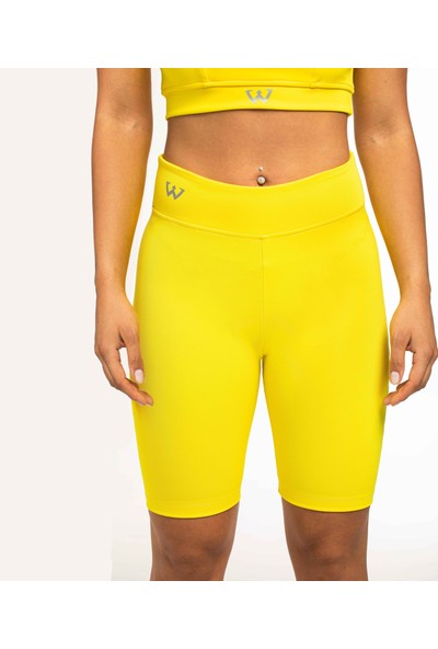 Kadın Termal Fit Esnek Kısa Spor Tayt - Sunlight Sarı Kadın Termal Fit Esnek Kısa Spor Tayt - Sunlight Sarı