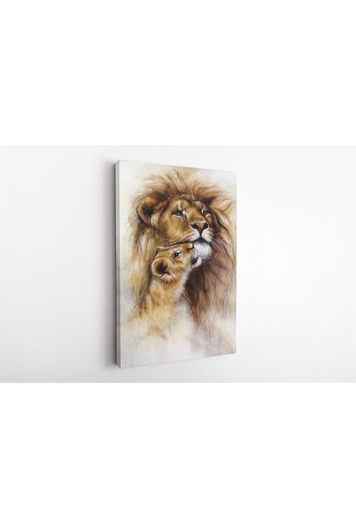 Decobulvar DCCA4891 - Aslan ve Yavrusu Kanvas Tablo Decobulvar DCCA4891 - Aslan ve Yavrusu Kanvas Tablo