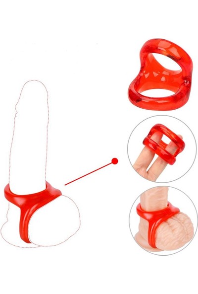 Joytoy Penis Kılıfı Penis Halkası Penis Ring Tam Tunutan Penis Halkası