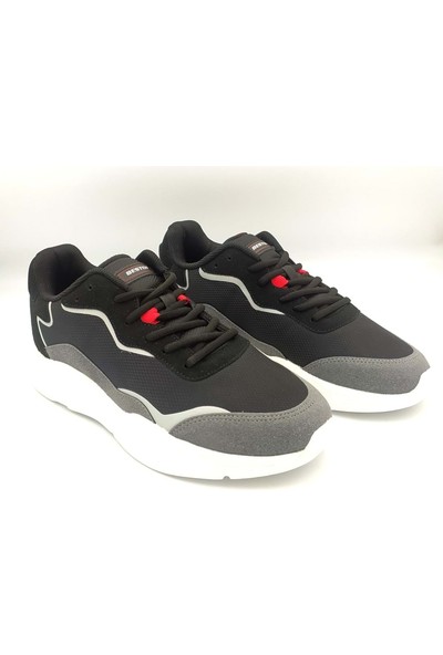 Pabuçham 0575 Erkek Günlük ve Yürüyüş Spor Ayakkabı - BTMK00575-SIYAH -Açıkgri-42
