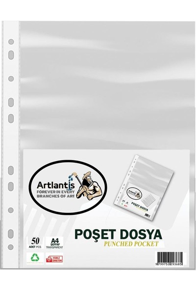 Artlantis Poşet Dosya A-4 Şeffaf Föy Dosya 100'lü Artlantis Poşet Dosya A-4 Şeffaf Föy Dosya 100'lü