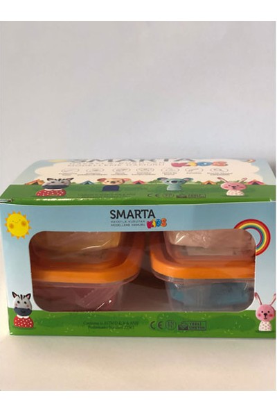 Smarta Kids Hava İle Kuruyan Modelleme Hamuru 4 x 70 gr Smarta Kids Hava İle Kuruyan Modelleme Hamuru 4 x 70 gr