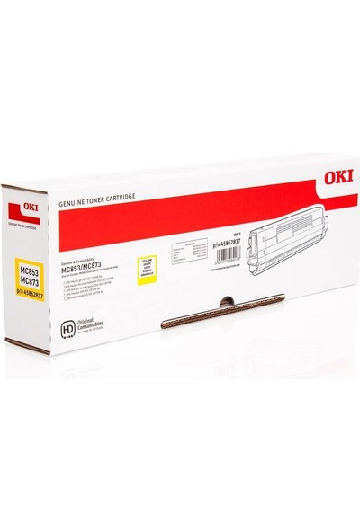 Okı 45862837 Orjinal Sarı Toner / MC853 / MC873/ MC883 7.300 Sayfa Okı 45862837 Orjinal Sarı Toner / MC853 / MC873/ MC883 7.300 Sayfa