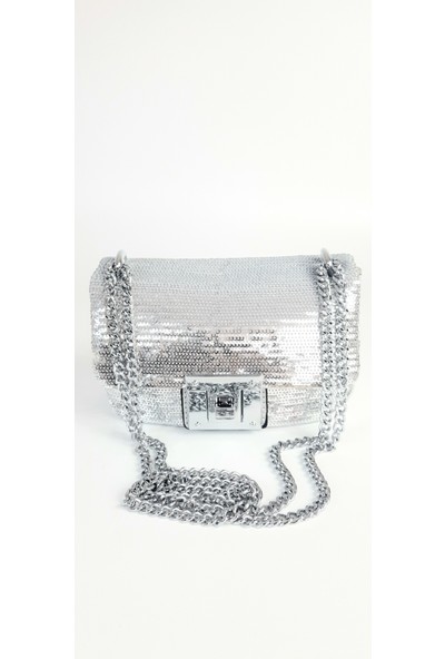 Bananas Gümüş Özel Tasarım Abiye Çanta Bananas Gümüş Özel Tasarım Abiye Çanta