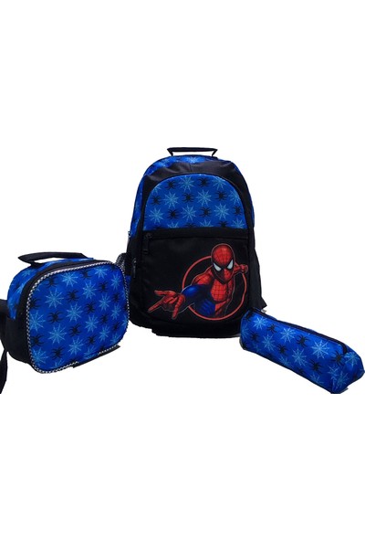 New Bags Örümcek Sırt Ilkokul Çantası-3'lü Set