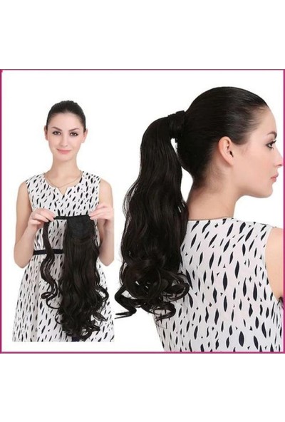 Bağlamalı At Kuyruğu Saç Siyah