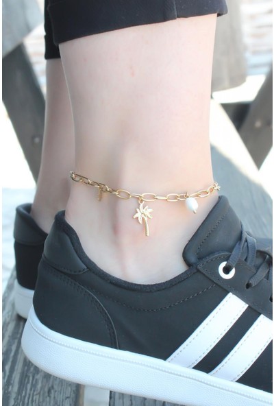 Ağaç Figür Gold Renk Halhal Ağaç Figür Gold Renk Halhal