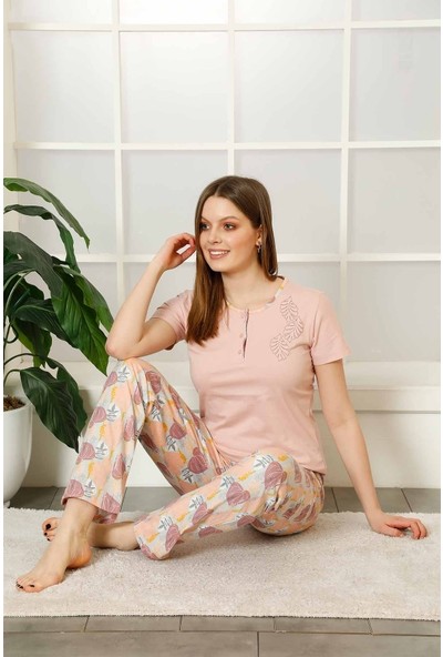 Alimer Kısa Kollu Kadın Pijama Takımı