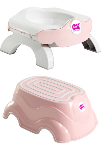 Okbaby Roady Katlanabilir Oturak ve Klozet Adaptörü & Herbie Yükseltici / Pembe Okbaby Roady Katlanabilir Oturak ve Klozet Adaptörü & Herbie Yükseltici / Pembe