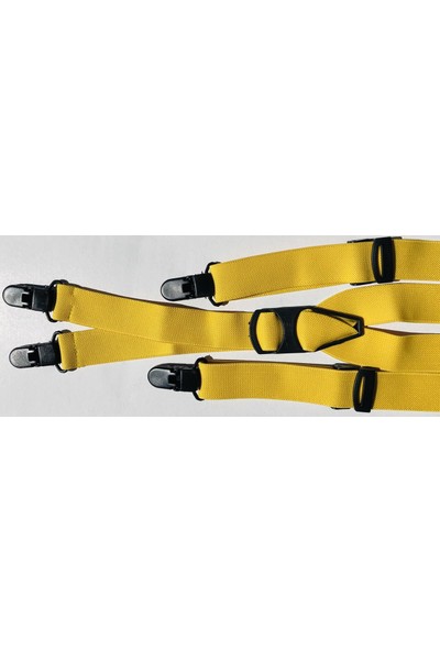 Kemer Sepeti Sarı Pantolon Askısı 4 Klipsli 2.5 cm Genişliğinde Kemer Sepeti Sarı Pantolon Askısı 4 Klipsli 2.5 cm Genişliğinde