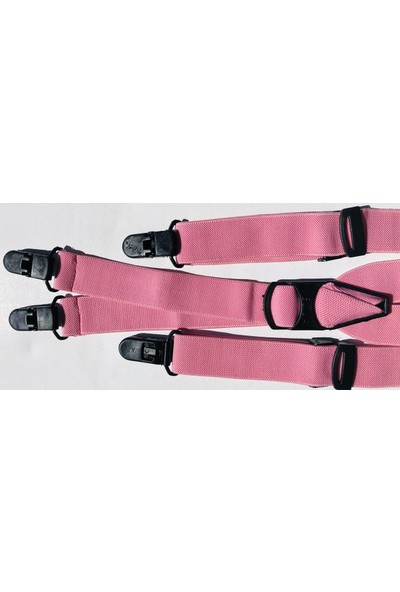 Kemer Sepeti Pembe Renkli Pantolon Askısı 4 Klipsli 2.5 cm Genişliğinde Kemer Sepeti Pembe Renkli Pantolon Askısı 4 Klipsli 2.5 cm Genişliğinde