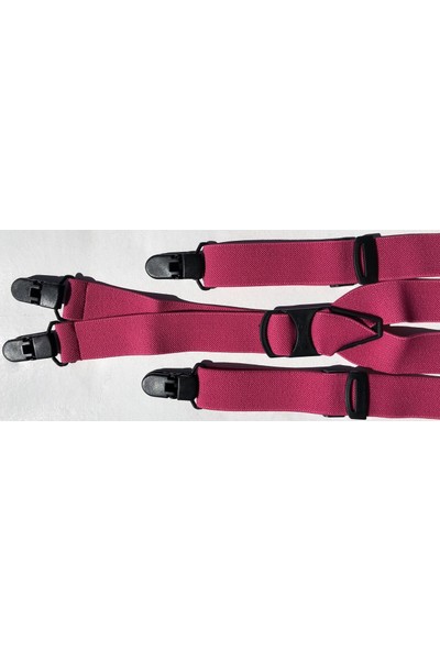 Kemer Sepeti Fuşya Renkli Pantolon Askısı 4 Klipsli 2.5 cm Genişliğinde Kemer Sepeti Fuşya Renkli Pantolon Askısı 4 Klipsli 2.5 cm Genişliğinde