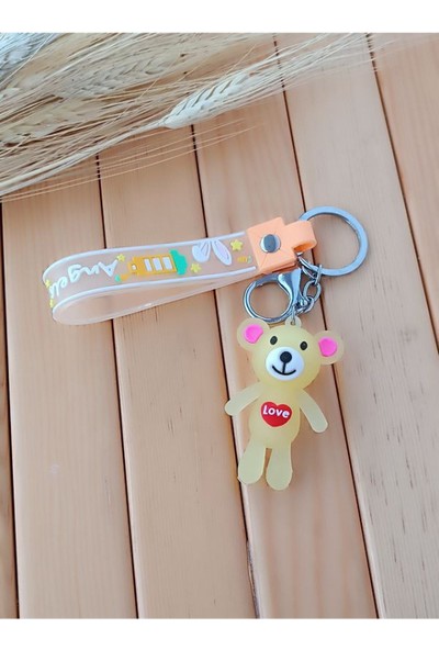 EyER Shoping Silikon Kordon Ayıcık Figürlü Anahtarlık EyER Shoping Silikon Kordon Ayıcık Figürlü Anahtarlık