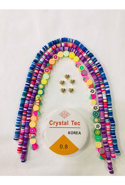 Erdoğan Hobi 6mm Fimo Boncuk Takı Tasarım Seti Bileklik Kolye Halhal Yapım Seti Boncuk Set Erdoğan Hobi 6mm Fimo Boncuk Takı Tasarım Seti Bileklik Kolye Halhal Yapım Seti Boncuk Set