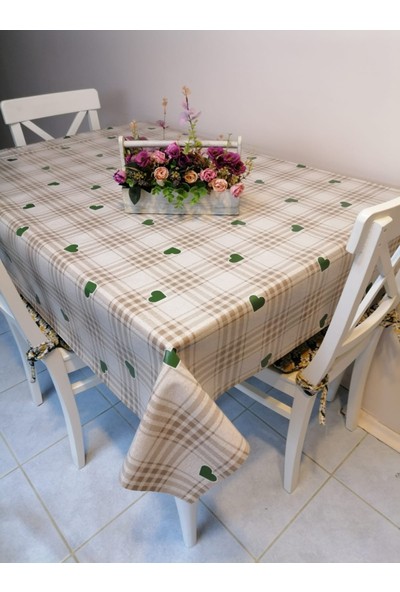 Elyaflı Pvc Muşamba - Desenli Silinebilir Masa Örtüsü