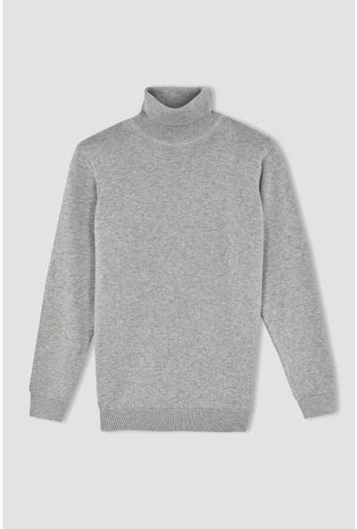 DeFacto Erkek Çocuk Regular Fit Balıkçı Yaka Triko Kazak R7253A622AU DeFacto Erkek Çocuk Regular Fit Balıkçı Yaka Triko Kazak R7253A622AU