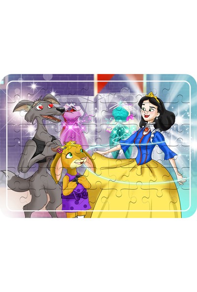 Prensesin Kıyafetleri 54 Parça Puzzle