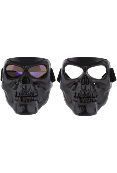 Lnshop 2 Adet Kafatası Tam Yüz Unisex Motosiklet Gözlükleri Motokros Kask Maskesi Gözlük (Yurt Dışından) Lnshop 2 Adet Kafatası Tam Yüz Unisex Motosiklet Gözlükleri Motokros Kask Maskesi Gözlük (Yurt Dışından)
