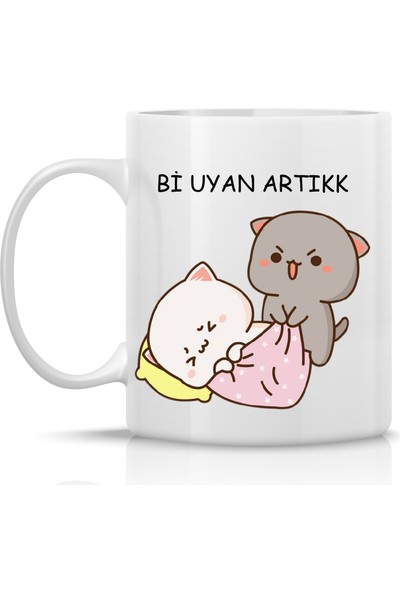 Günay Store Mochicat Bi Uyan Artık Baskı Kupa