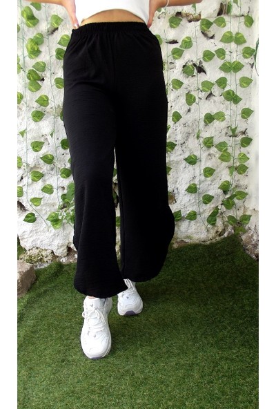 Moda Alarga Kadın Yırtmaçlı Şalvar Pantolon Moda Alarga Kadın Yırtmaçlı Şalvar Pantolon