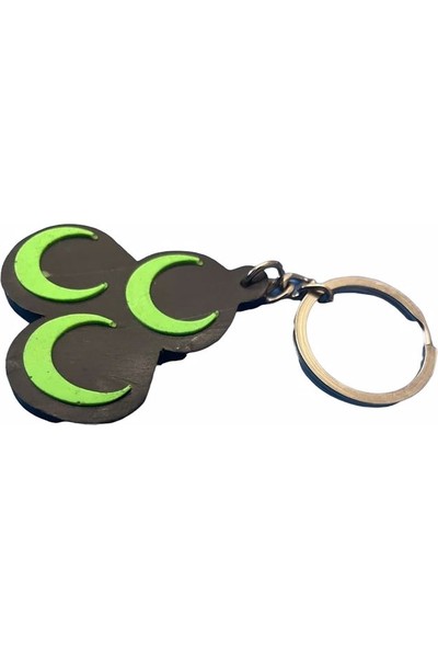 Gogomoto Anahtarlık Silikon 3AY(SIYAH-YEŞIL)